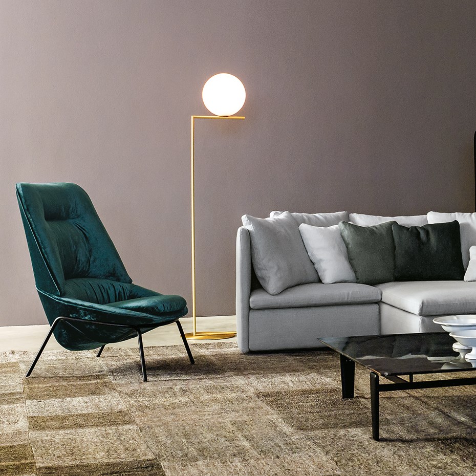 IC Lights F2 Golvlampa Brushed Brass | Flos | Växjö Elektriska IC Lights F2 Golvlampa Brushed Brass | Flos | Växjö Elektriska